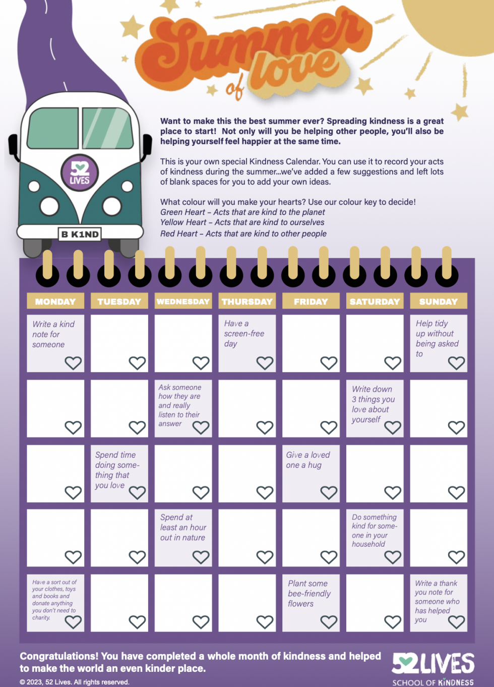 Free Kids' Kindness Club - School of Kindness