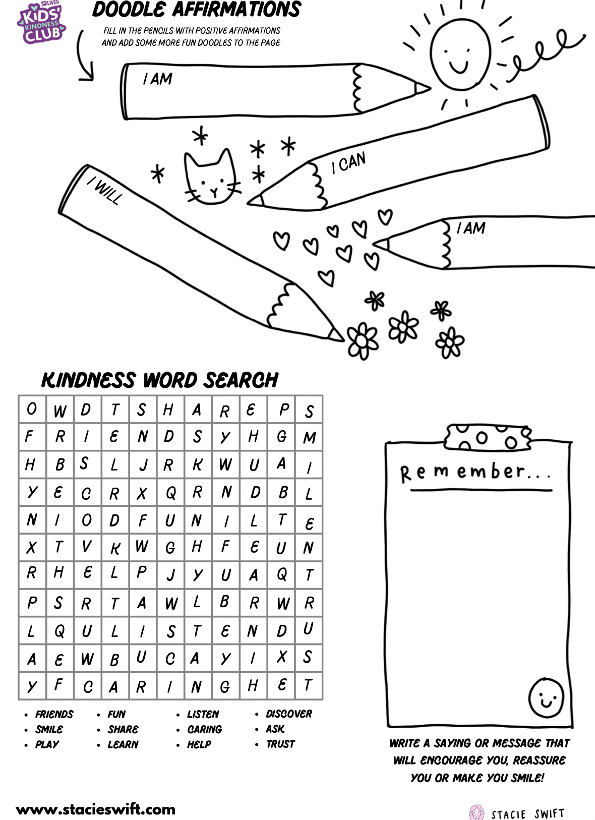 Free Kids' Kindness Club - School of Kindness