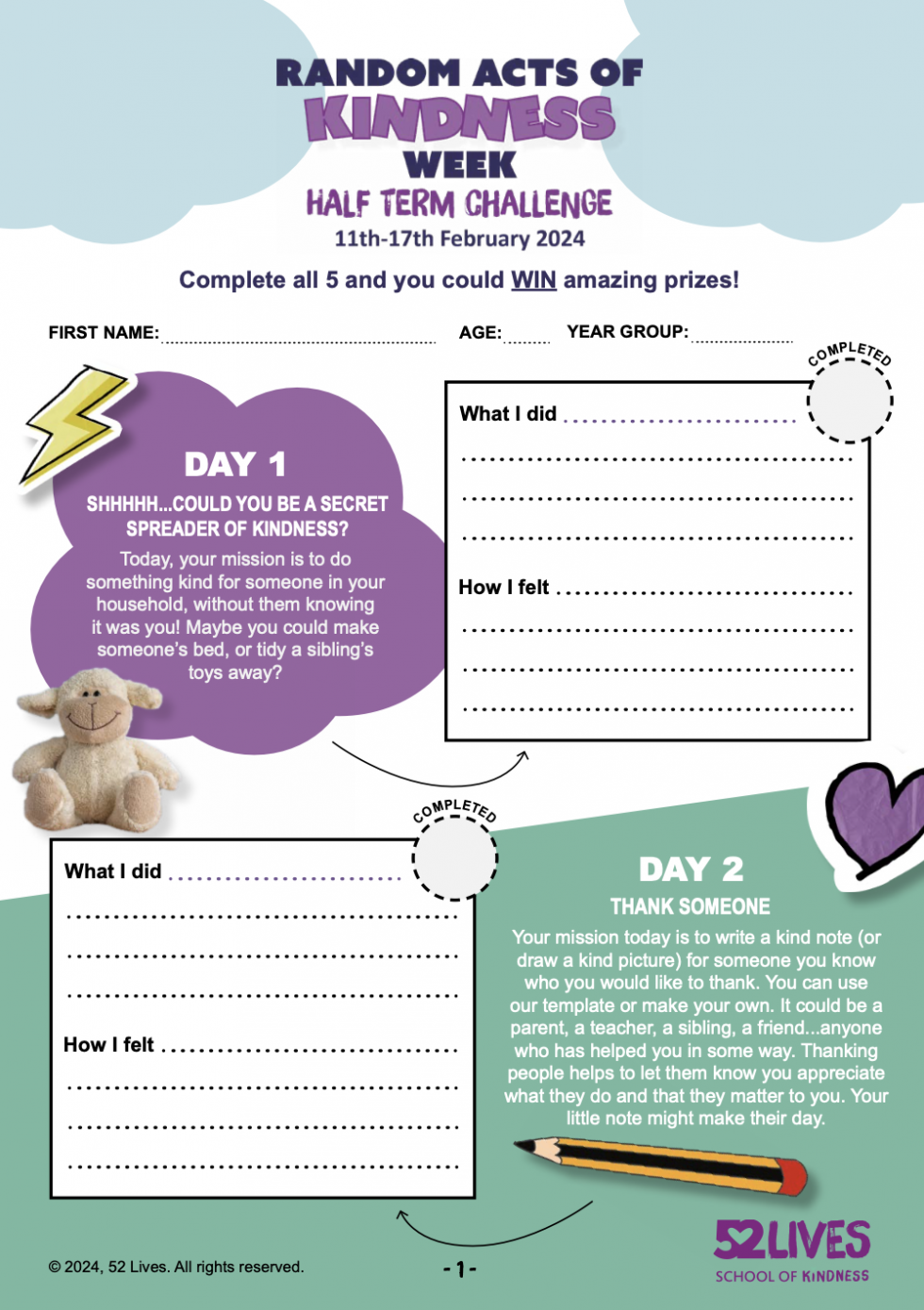 Kindness Challenge - School of Kindness